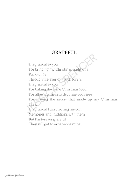 Grateful (Christmas Poem) – Adored Illustrations