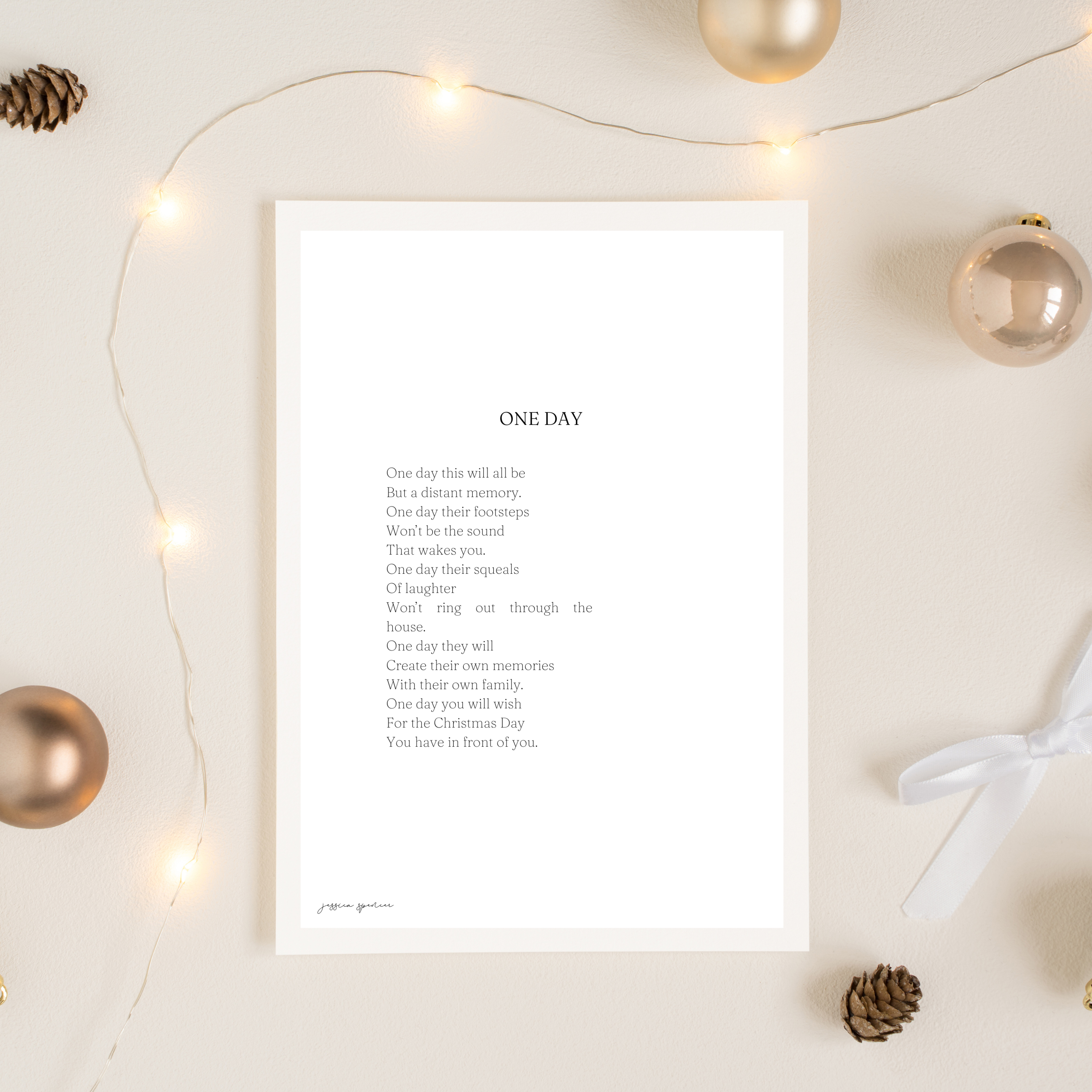 One Day (Christmas Poem) – Adored Illustrations