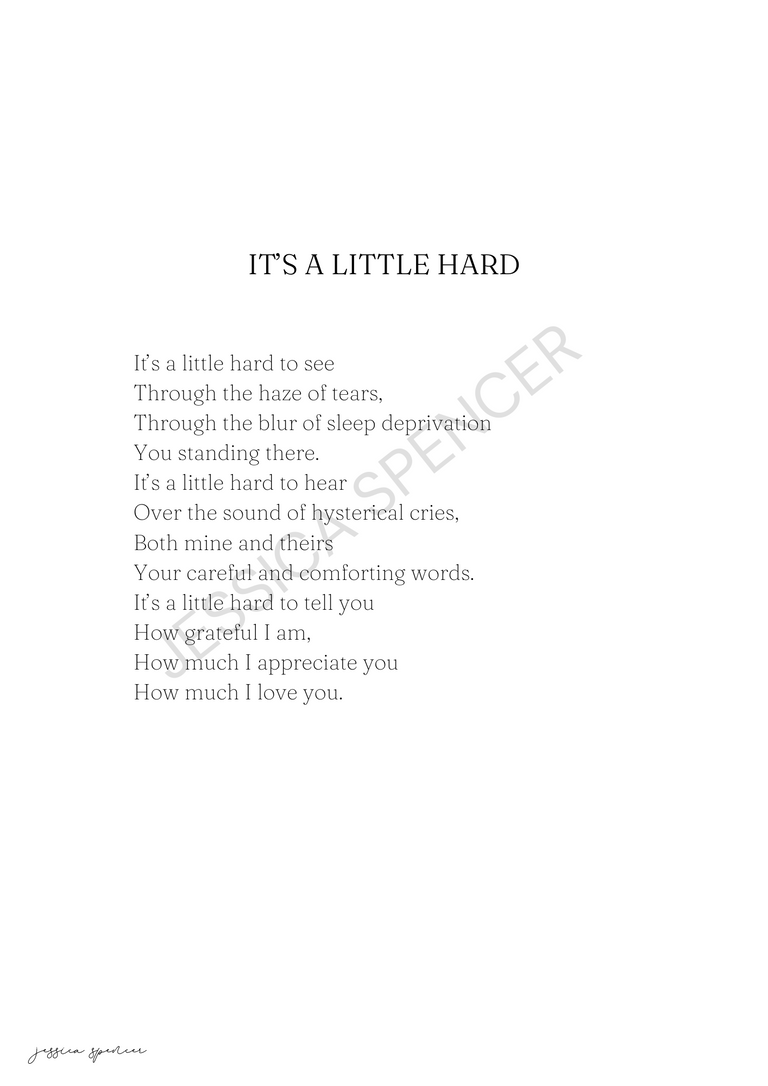 It's a Little Hard Poem – Adored Illustrations