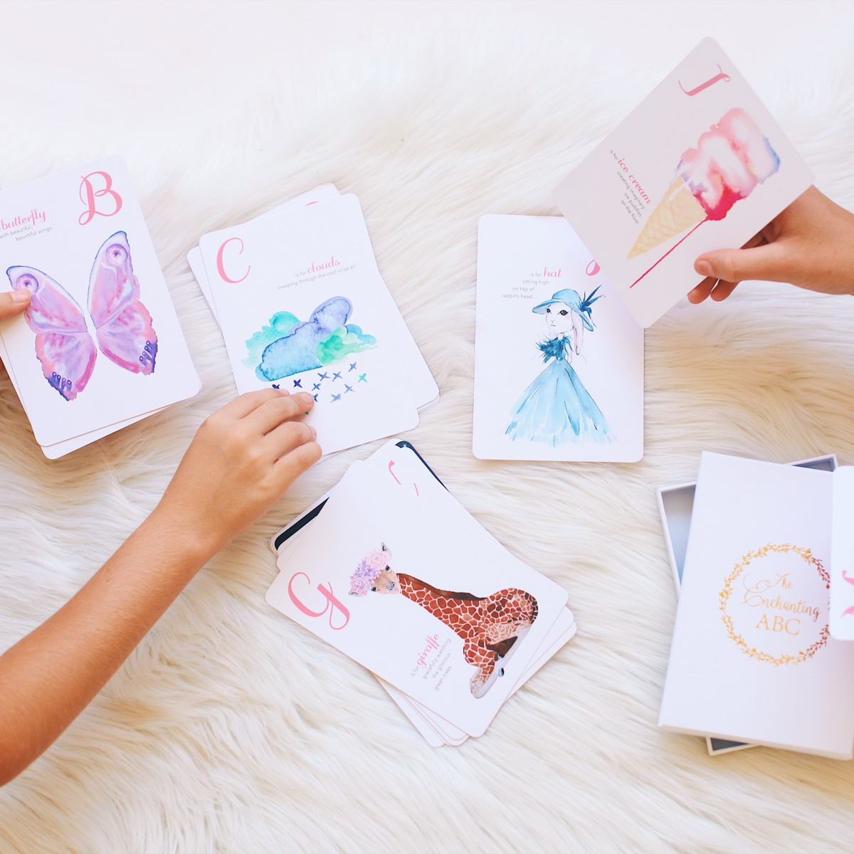 The Enchanting ABC Flash Cards – Adored Illustrations