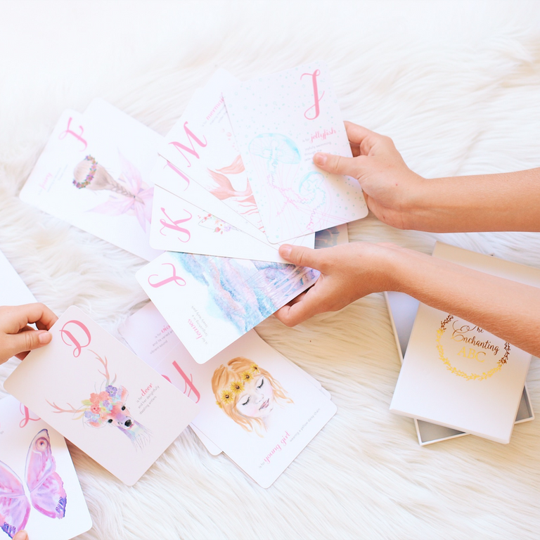 The Enchanting ABC Flash Cards – Adored Illustrations