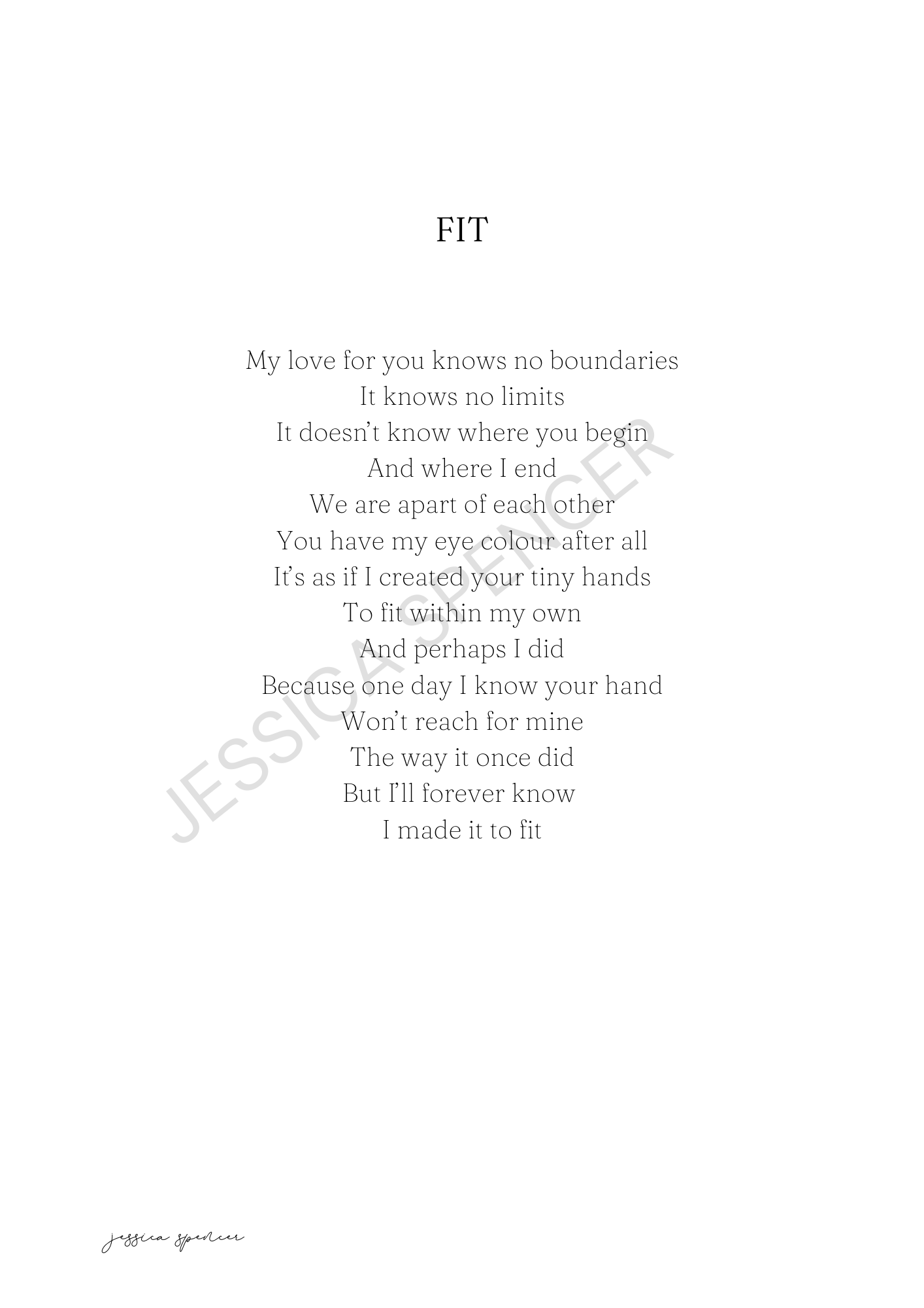 Fit Poem – Adored Illustrations