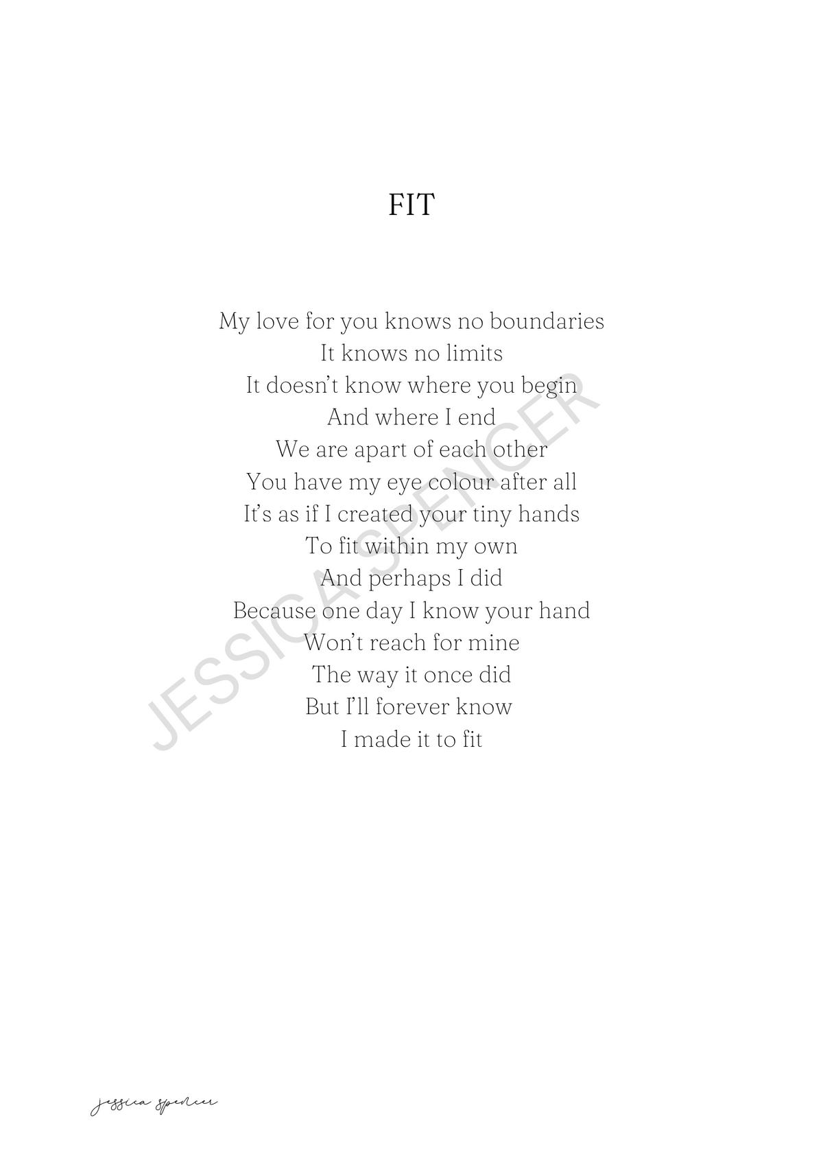 Fit Poem – Adored Illustrations