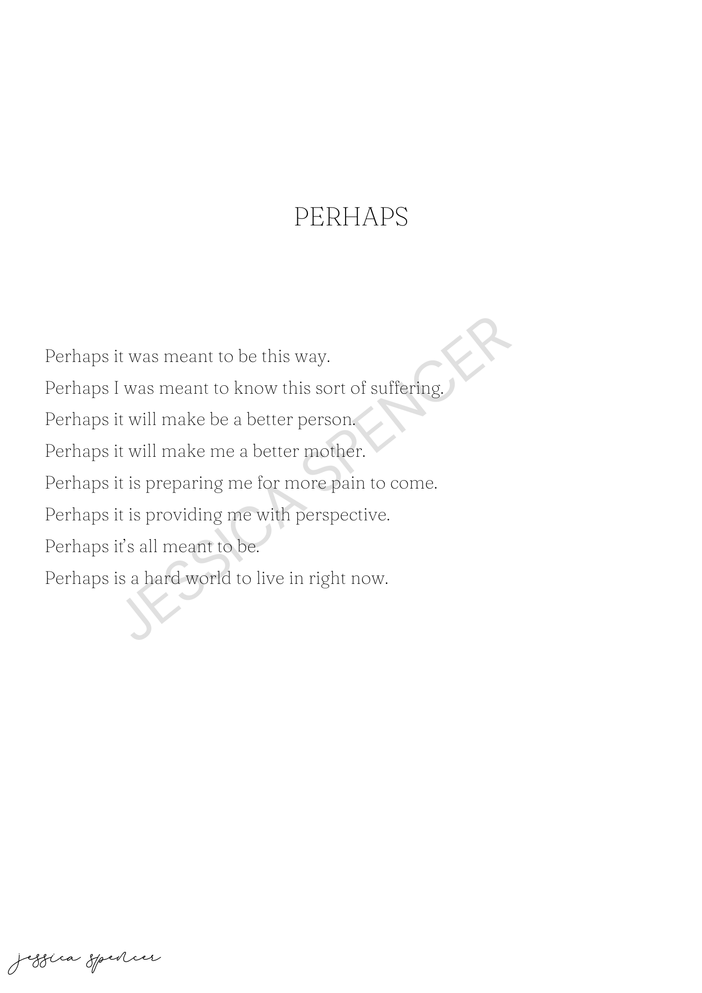 Perhaps Poem – Adored Illustrations