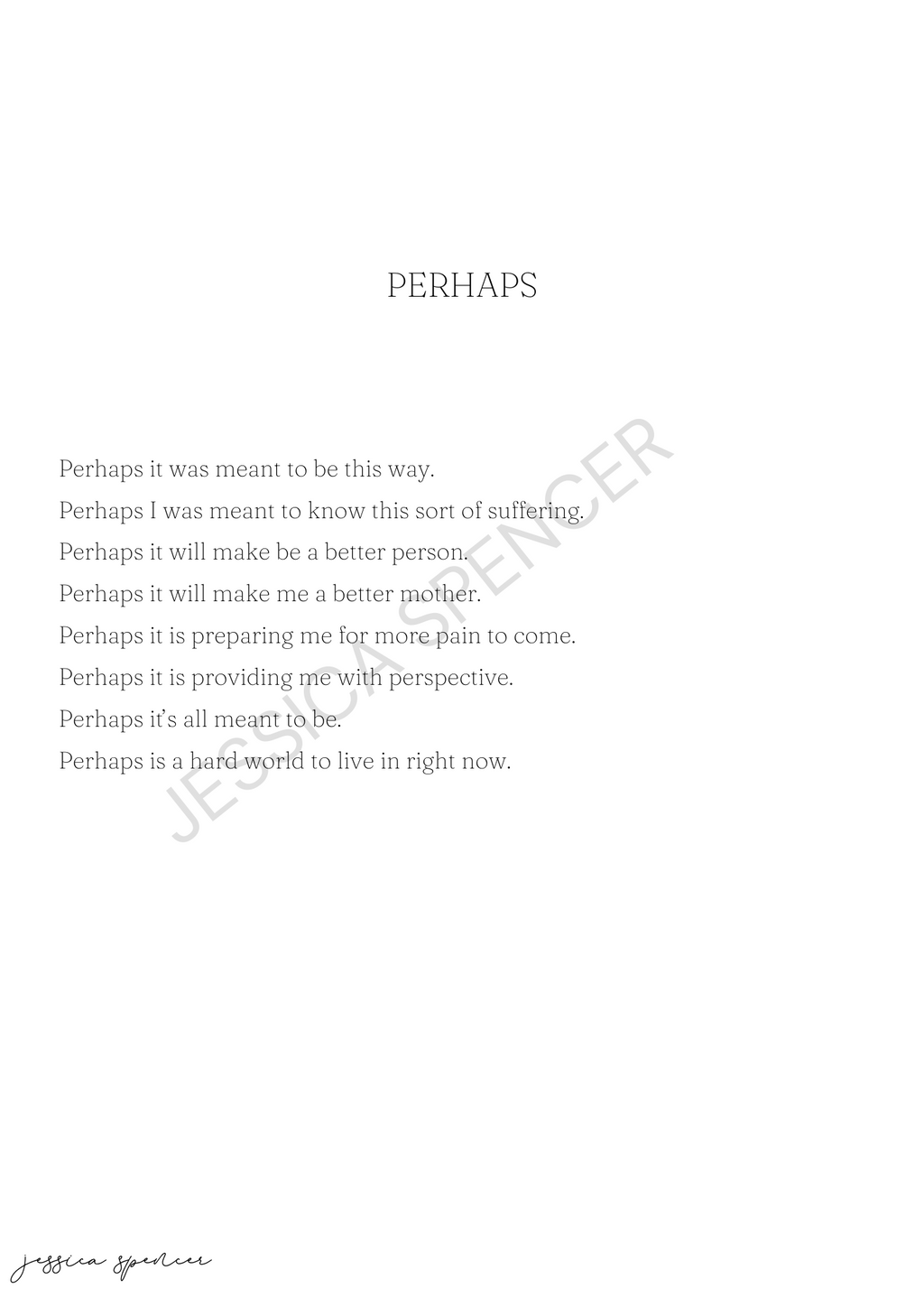 Perhaps Poem – Adored Illustrations