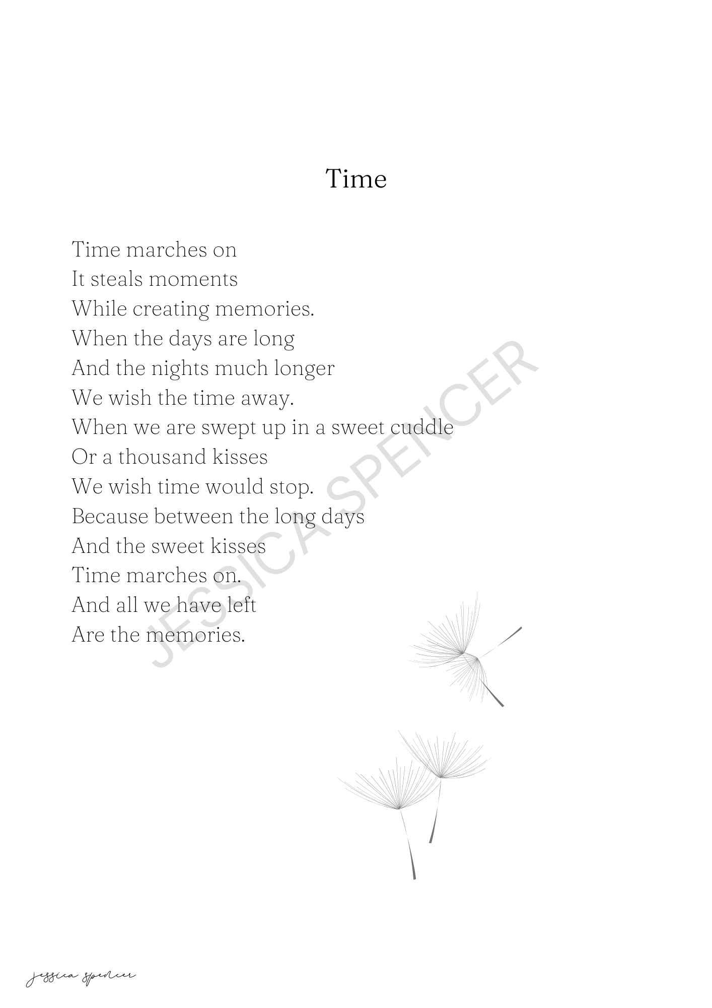 Time Poem – Adored Illustrations
