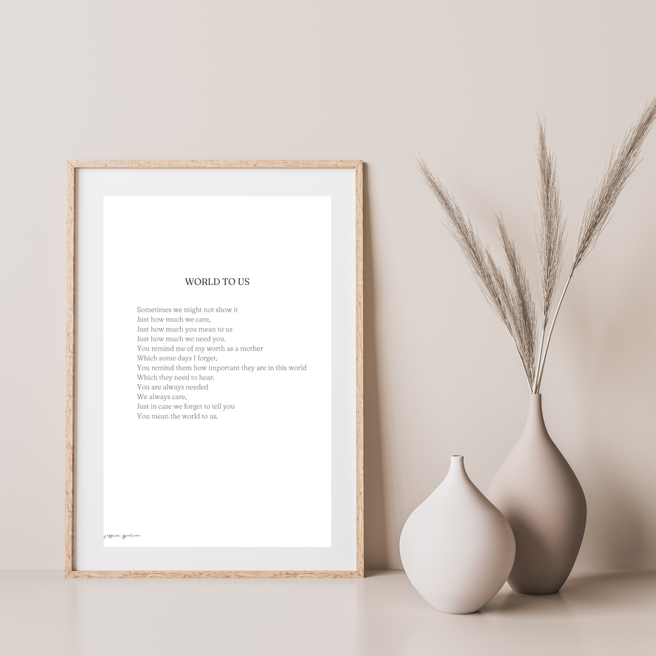 World To Us Poem – Adored Illustrations